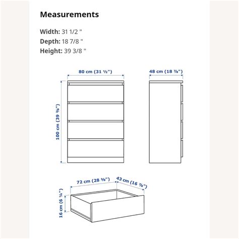 Ikea Malm Dressers 2 And 4 Level White Oak Aptdeco