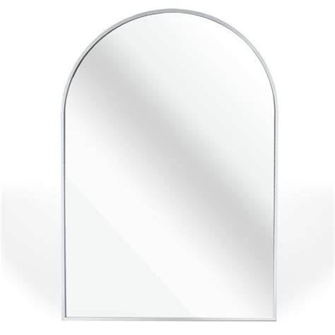 24 In W X 36 In H Arched Aluminum Framed Wall Mount Modern Decorative