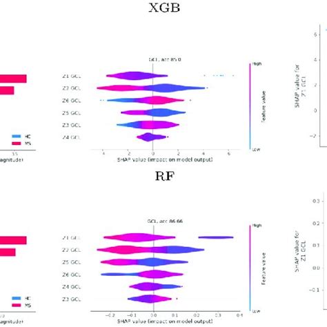 Global Shap Results Shap Values For The Gradient Boosting Xgb And
