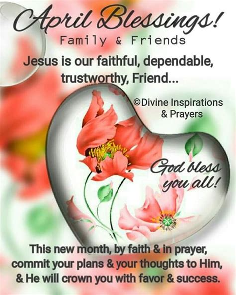 April Blessings Happy New Month Lets Embrace This New Month With