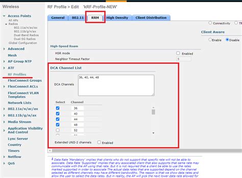 aireos wlc 利用するチャネルを w52 帯のみに設定する手順 cisco community