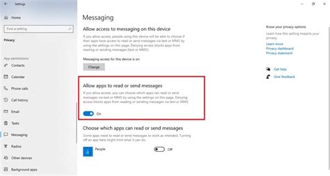 How To Prevent Apps From Accessing Texts And Messages On Windows