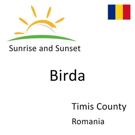 Sunrise And Sunset Times In Birda Timis County Romania