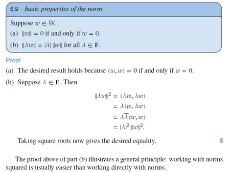 Solved 6 9 Basic Properties Of The Norm Suppose W∈w A