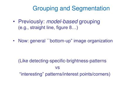 ppt grouping and segmentation powerpoint presentation free download