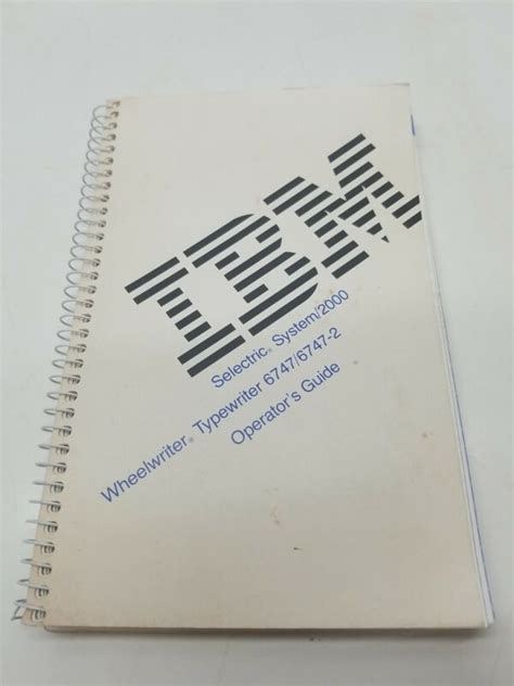 IBM Typewriter Photos Of IBM 6747 By Year Then Serial Number By Date