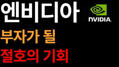 엔비디아 부자가 될 절호의 기회 Youtube