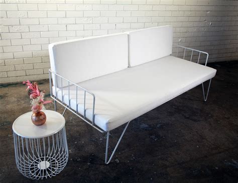 White Wire Couch Rsvp Event Hire