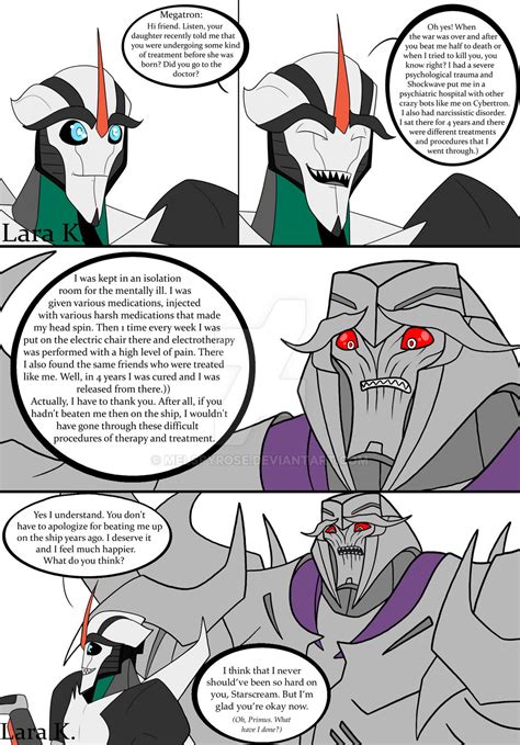 Tfp Au Collab Starscream And Megatron Talk By Melspyrose On Deviantart