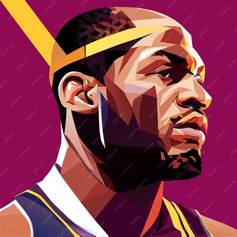 Lebron James Vector Illustration Premium Ai Generated Vector