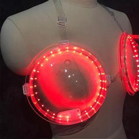 Sexy Led Light Up Wine Drink Bra For Women Stunning Led Cocktail Bra