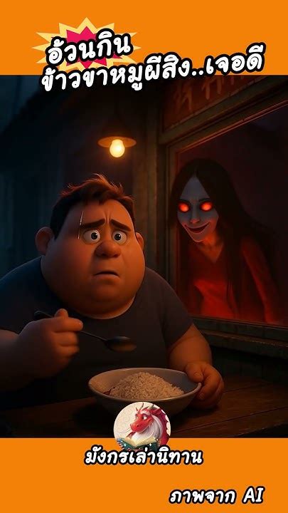 อ้วนกินข้าวขาหมูผีสิง จนเจอดี การ์ตูน หลอน กาตูน นิทาน มังกรเล่านิทาน Youtube