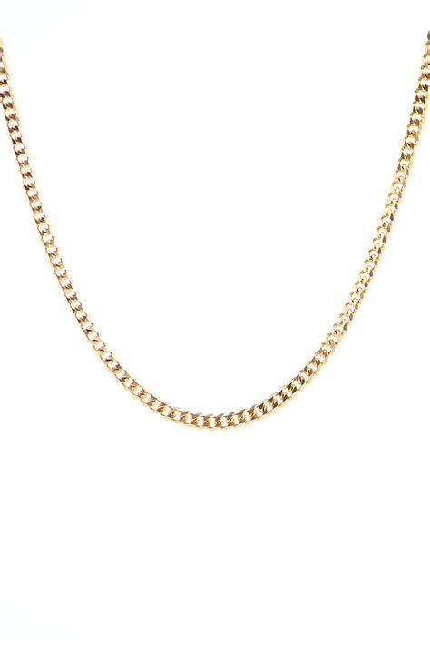 Collier Court Doré En Acier Inoxydable Kara