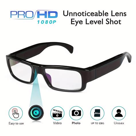 Hd 1080p Glasses Camera Video Driving Record Cycling Video Smart