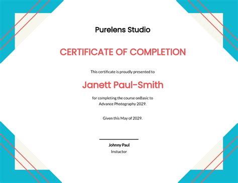 Free Portrait Certificate Template To Edit Online