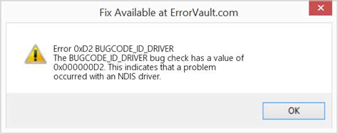 How To Fix Error 0xD2 BUGCODE ID DRIVER The BUGCODE ID DRIVER Bug Check Has A Value Of