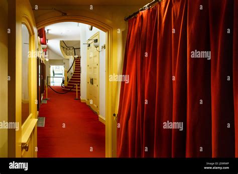 Red And Yellow Plush Interior Hallway Fords Theatre Washington Dc