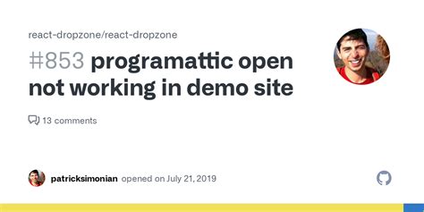 Programattic Open Not Working In Demo Site Issue React Dropzone React Dropzone GitHub