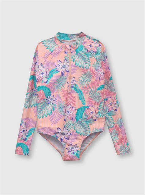 Ripley Traje De BaÑo Colloky Estampado Flores Tropical