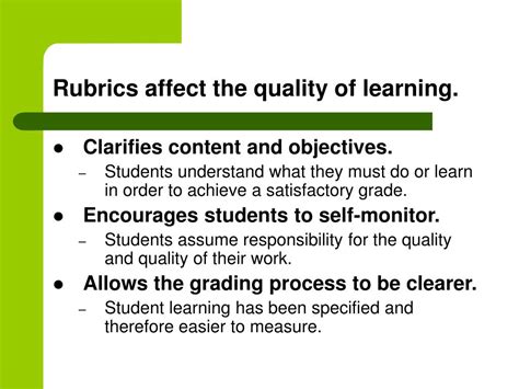 Ppt Using Rubrics To Assess Learning Powerpoint Presentation Free Download Id357386