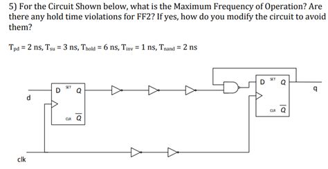solved 5 for the circuit shown below what is the maximum