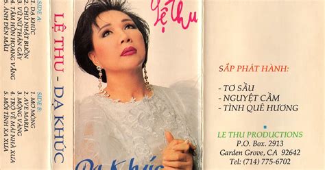 Lệ Thu Cd Dạ Khúc ~ Cover Nhạc Việt