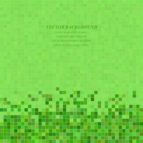 녹색 추상적 인 픽셀 사각형 모자이크 배경 벡터 Eps Ai Uidownload