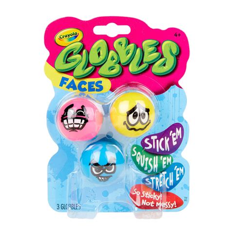 Globbles Faces 3 Pack Toy Sense