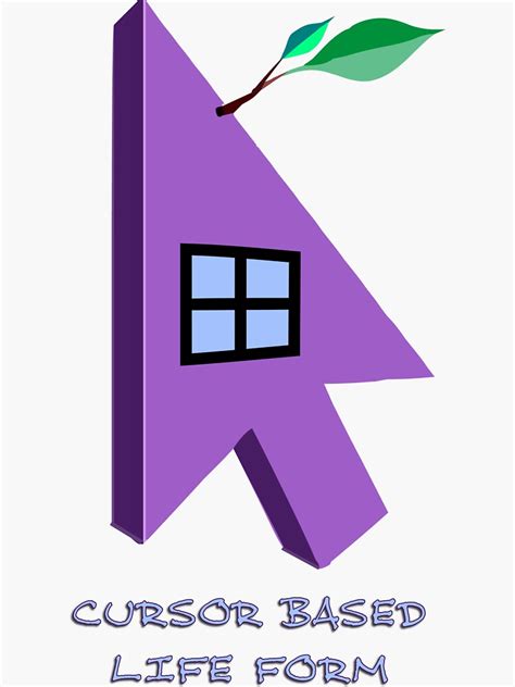 Cursor Based Life Form Sticker For Sale By Johnkurtyka Redbubble