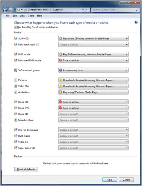 Setting Windows Autoplay Options Online Computer Tips