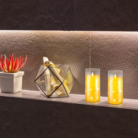 Buy Aignis Flickering Flameless Candles In Unbreakable Plexiglass Shell