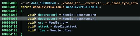 gotta re em all reversing c virtual function tables with binary ninja