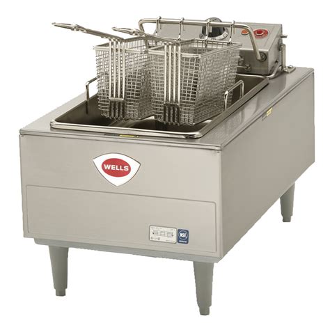 Wells F 49 Countertop 15lb Low Wattage Twin Basket Electric Fryer Sub