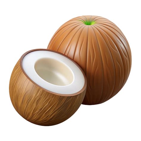 Coconut Fruit D Object PNG