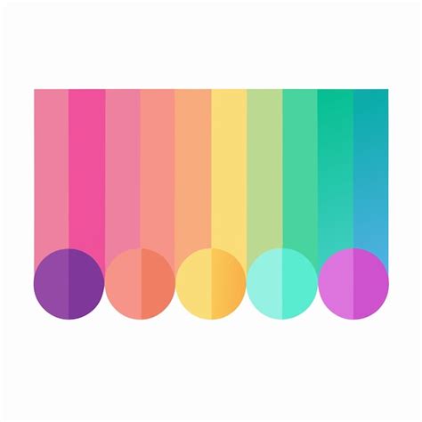 Candy Gradients Color Palette Template Premium Ai Generated Vector