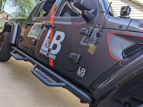 Printed Topographical Color Line Rubicon Blackout Decal Fits Jeep Wra