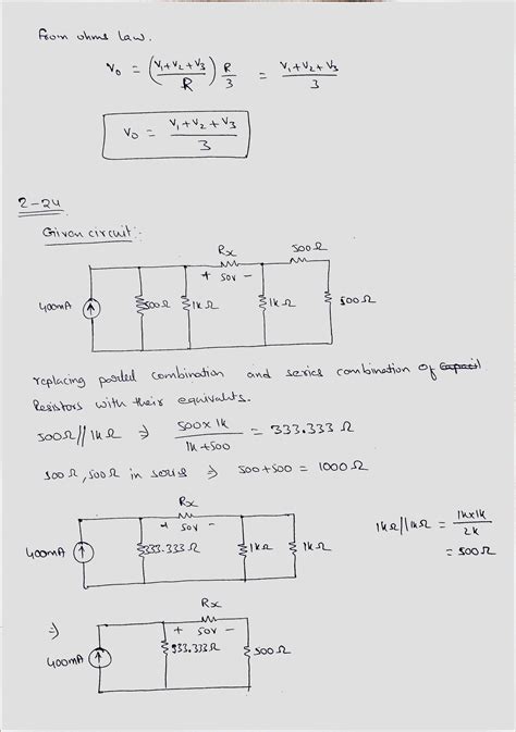 Solved Employ Series And Parallel Equivalence Current And Voltage