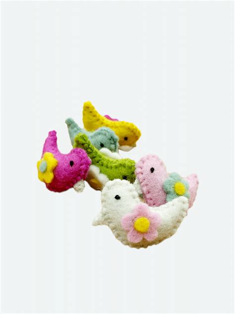 Needle Felted Easter Chicks Set Of 10 Woollyfelt