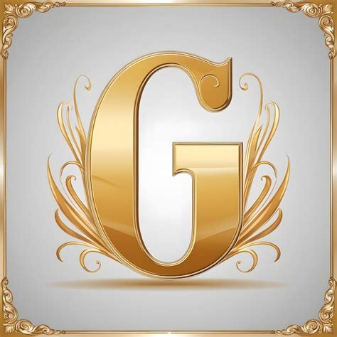 The Most Unique Elegant And Beautiful Looking Gold Letter G Written In