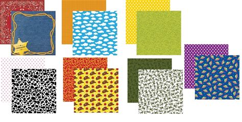 Toy Story Toybox 12x12 Scrapbook Papers Set Of 7 Country Croppers
