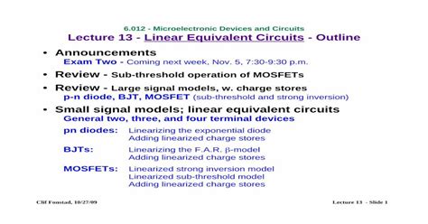 Pdf Linear Equivalent Circuits Mit Opencourseware Linear Equivalent Circuits After
