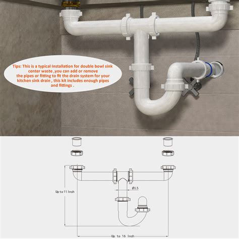 Kitchen Sink Plumbing Parts Variimage Flexible P Trap For Bathroom