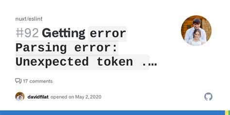 Getting `error Parsing Error Unexpected Token ` When Using Optional