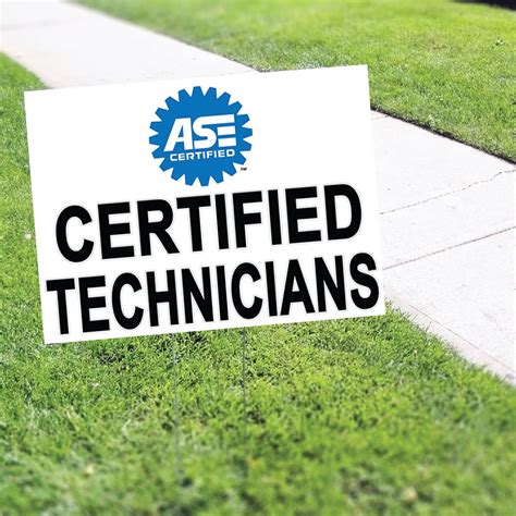Certified Technician Coroplast Yard Sign Sign Fever