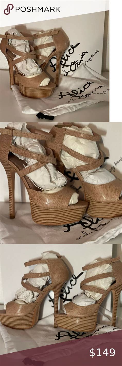 Alice Olivia Nude Strappy Heels Laila 375 Nude Strappy Heels Pink