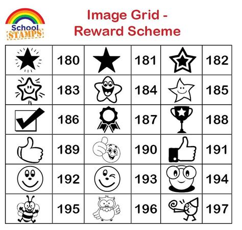 School Reward Stamps House Point Teacher Stamp School Logo Option