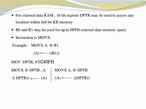 Ppt 8051 Instruction Set And Programming Powerpoint Presentation