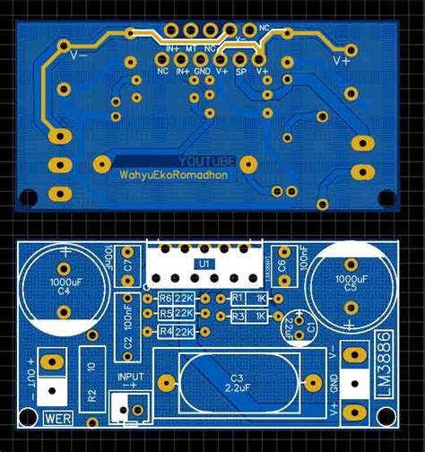 Pcb Layout Super Gainclone Amplifier Lm3886