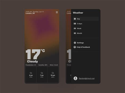 Weather Ui Design Ui037 By Kishin Madhwani On Dribbble