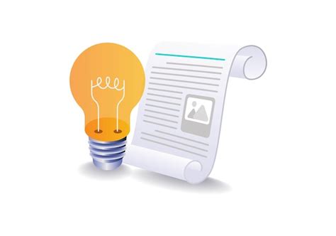 Premium Vector Brilliant Idea Analysis Paper Illustration Concept